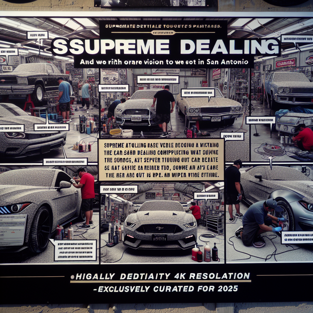 Ultimate Guide To Car Detailing San Antonio: Tips For 2025!
